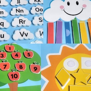 My First Toddler Busy Book | Basic Learning Activities for Toddlers ...