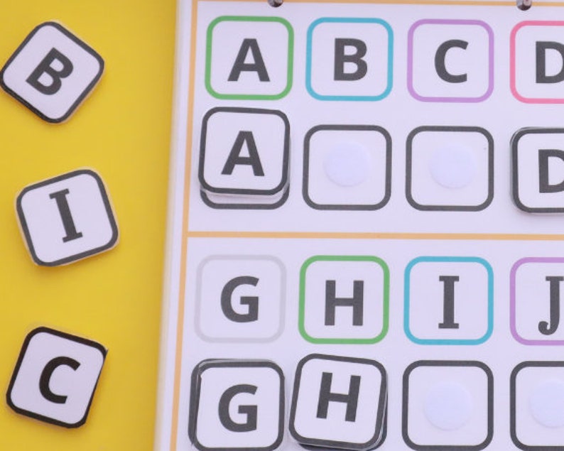 Busy Book Learning Binder, Preschool Busy Book, Printable Learning ...