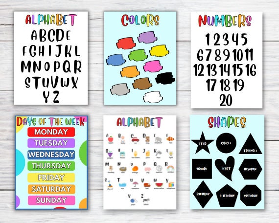 Educational Charts and Posters, Homeschool Learning Supplies, Classroom ...
