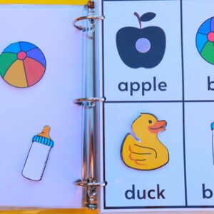 Autism Speech Develpment First Words Learning Binder, First Words Busy ...