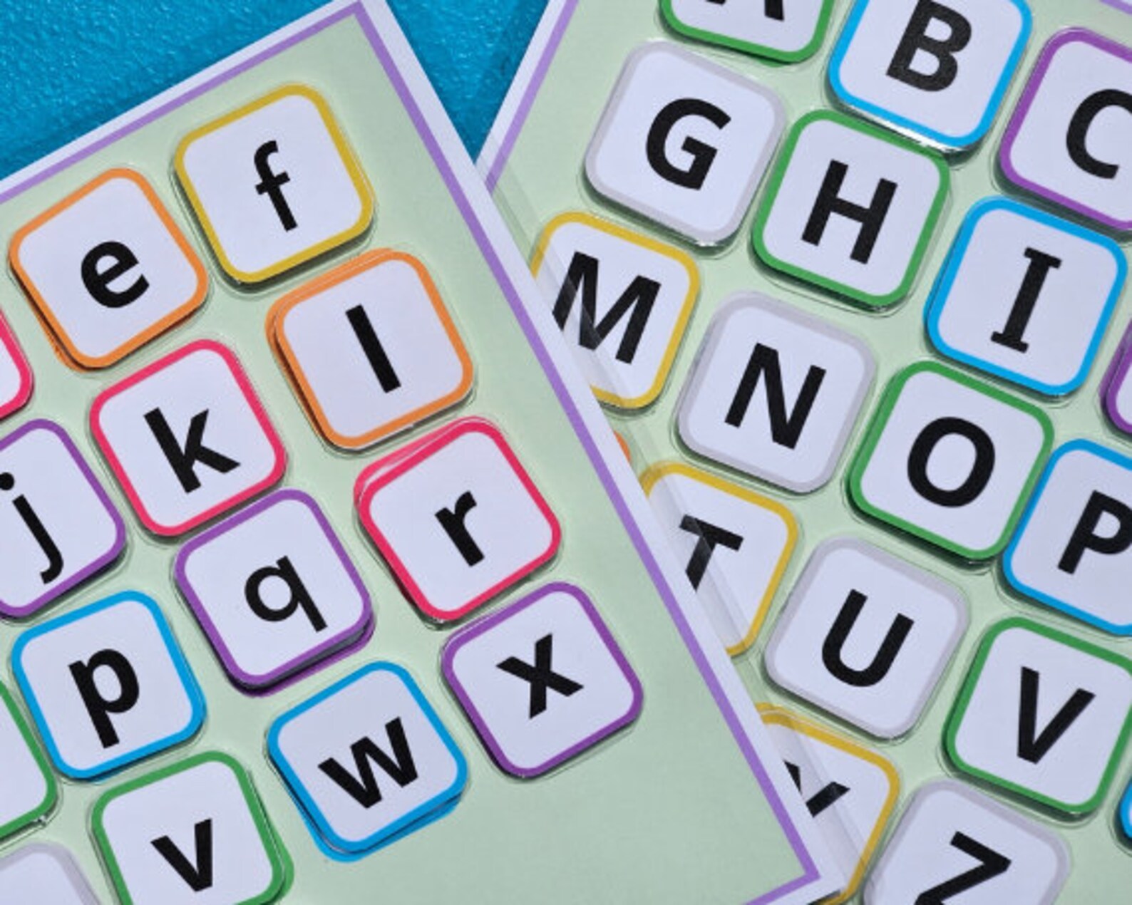 Uppercase and Lowercase Alphabet Matching, Alphabet Learning Activity ...