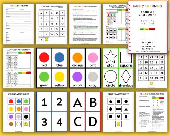 Preschool Assessment Color Card Preschool Assessment Forms | Letter