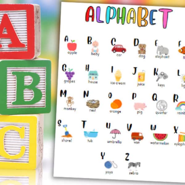 Alphabet With Sound Chart - Etsy