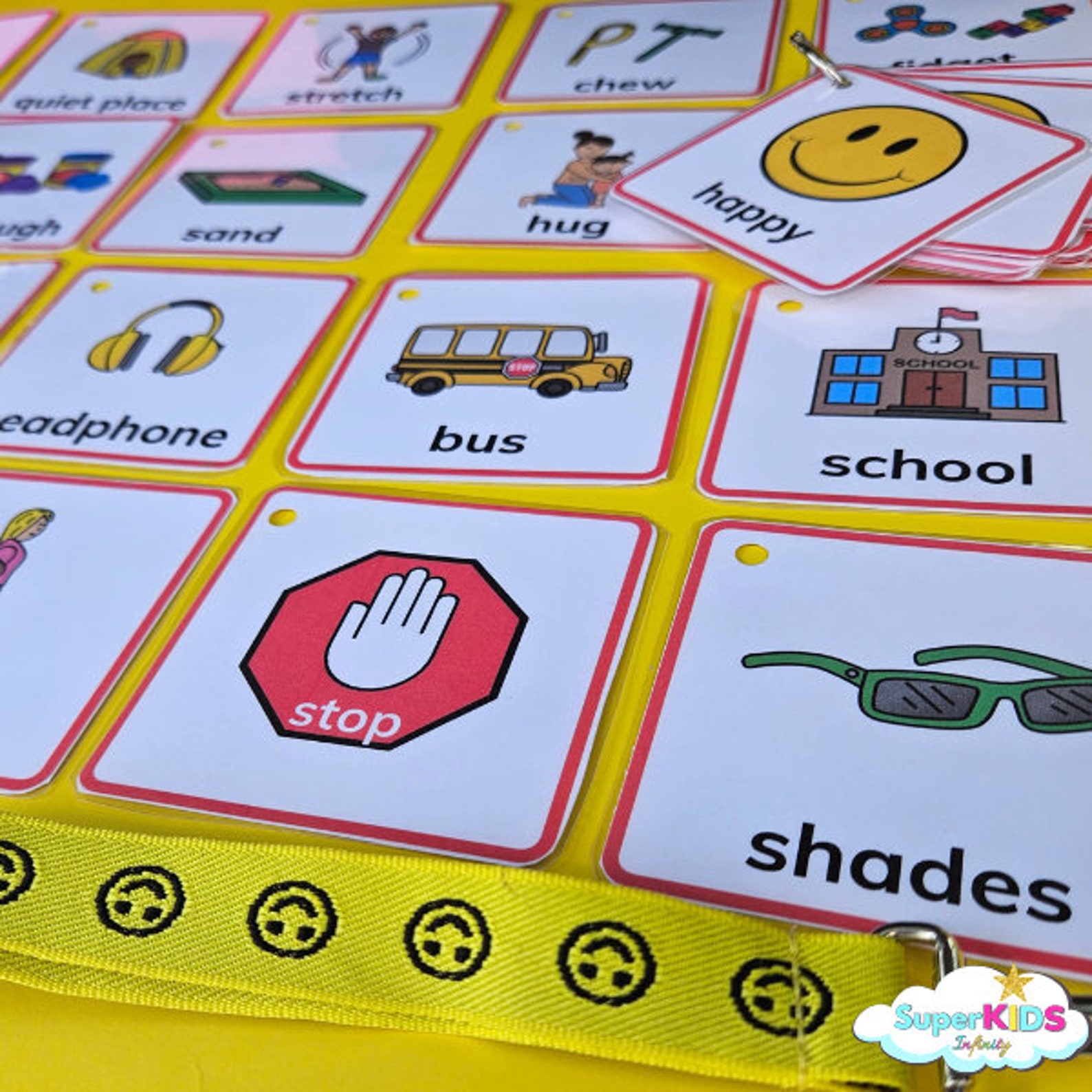 Autism Visual Communication Chart and 51 Communication Cards, Preschool ...