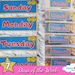Days of the Week Labels Classroom Labels Learning Bin - Etsy