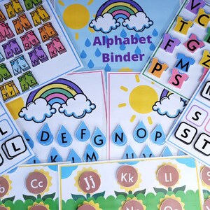 Busy Book Alphabet Binder Learning Binder ABC Book - Etsy