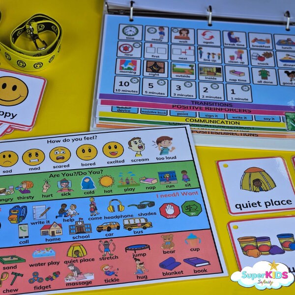 Special Education Visual Aid for Kids, Communication Starter Kit for ...