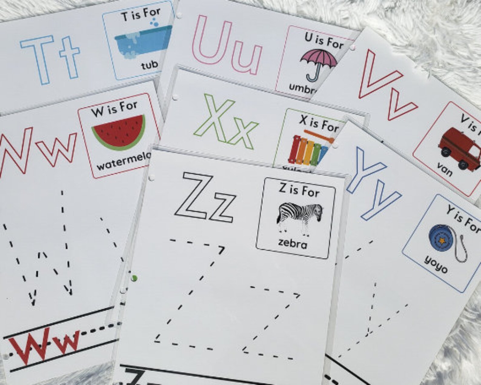 Best Alphabet Trace Worksheets A to Z Printable Uppercase and - Etsy