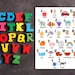 Alphabet Learning Chart, A to Z Poster, Alphabet Chart, Wall Art ...
