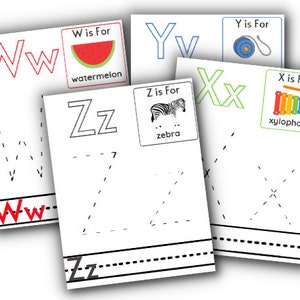 Best Alphabet Trace Worksheets A to Z Printable, Uppercase and ...