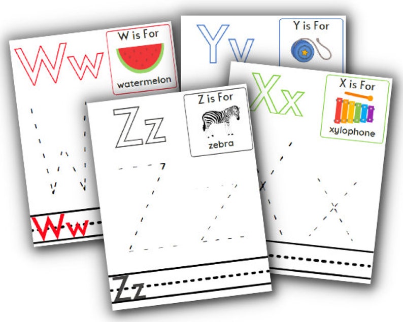 Best Alphabet Trace Worksheets A to Z Printable, Uppercase and ...