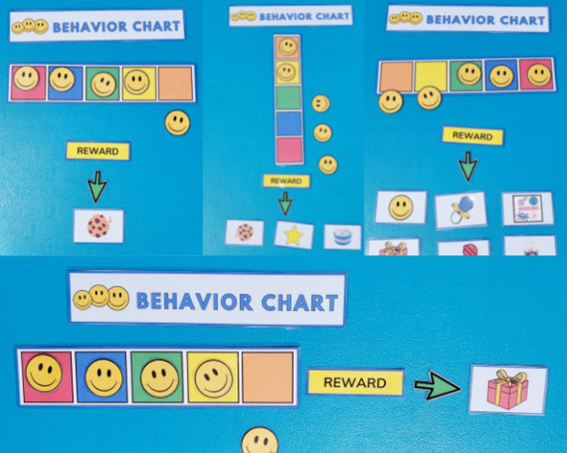 Behavior Chart, Autism Behavior Chart, Behavior Rewards Chart, Special ...