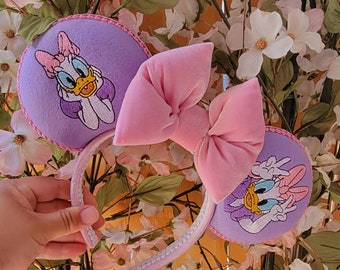 Daisy Duck Ears Disney Daisy Duck Minnie Mouse Ears Disney - Etsy