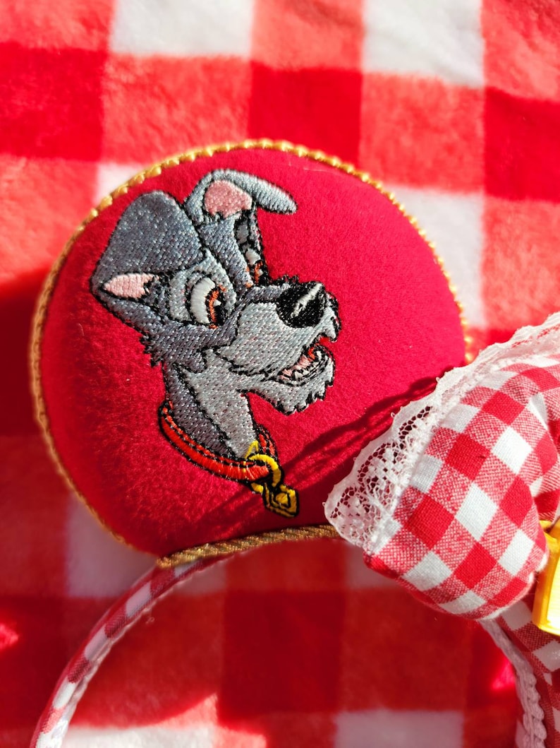 Embroidered Lady and the Tramp Ears | Etsy