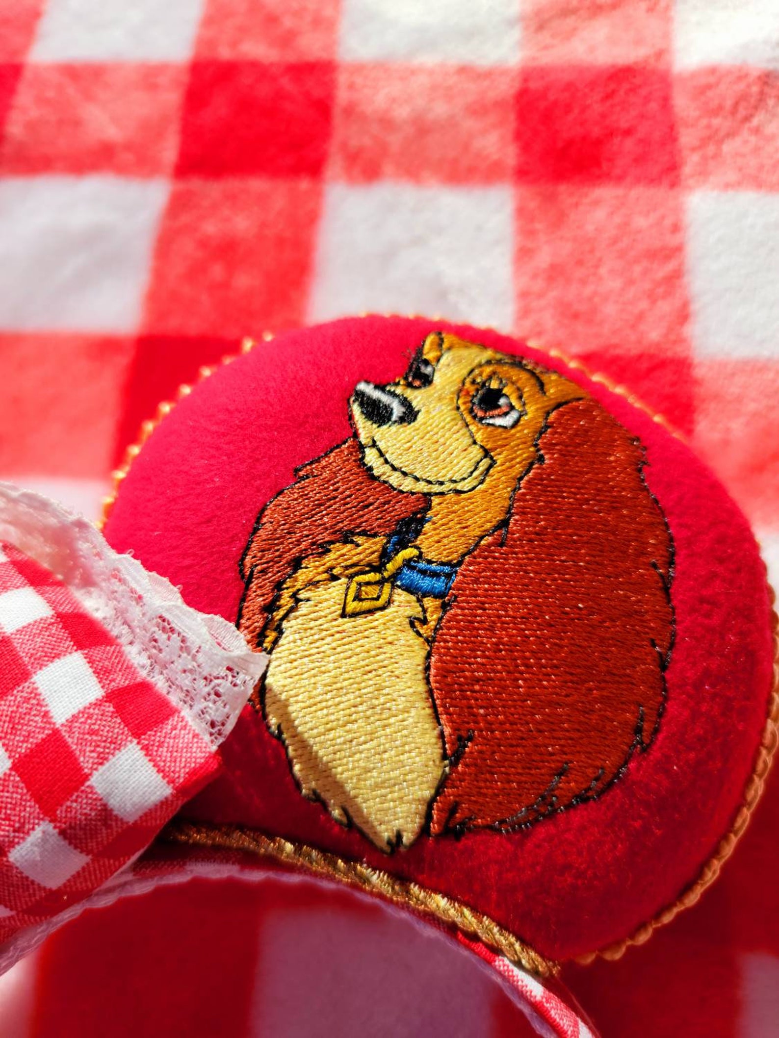 Embroidered Lady and the Tramp Ears - Etsy