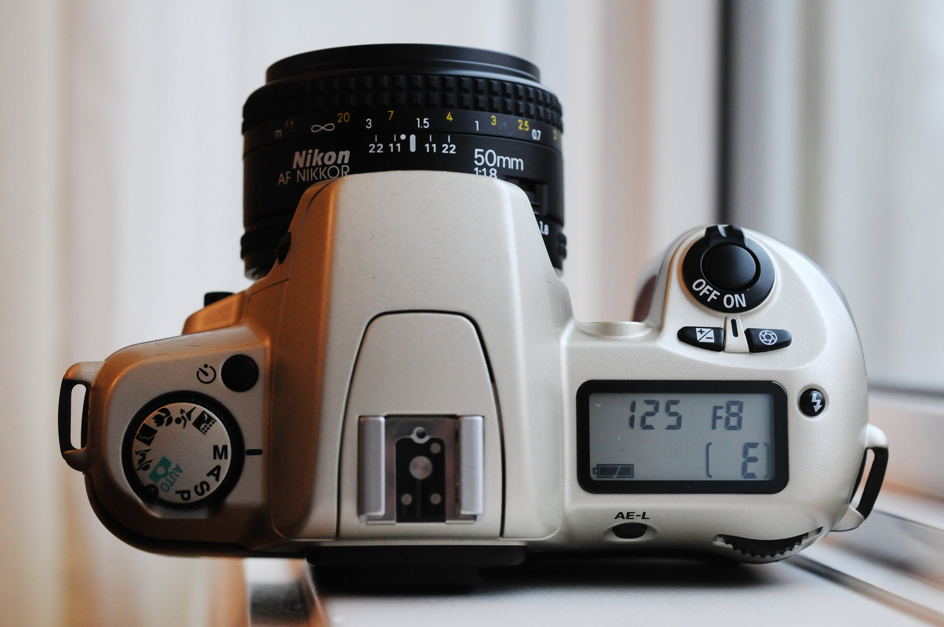 Nikon N60 Vintage Autofocus Film 35mm Camera W/nikkor AF 50mm F1.8 Lens ...