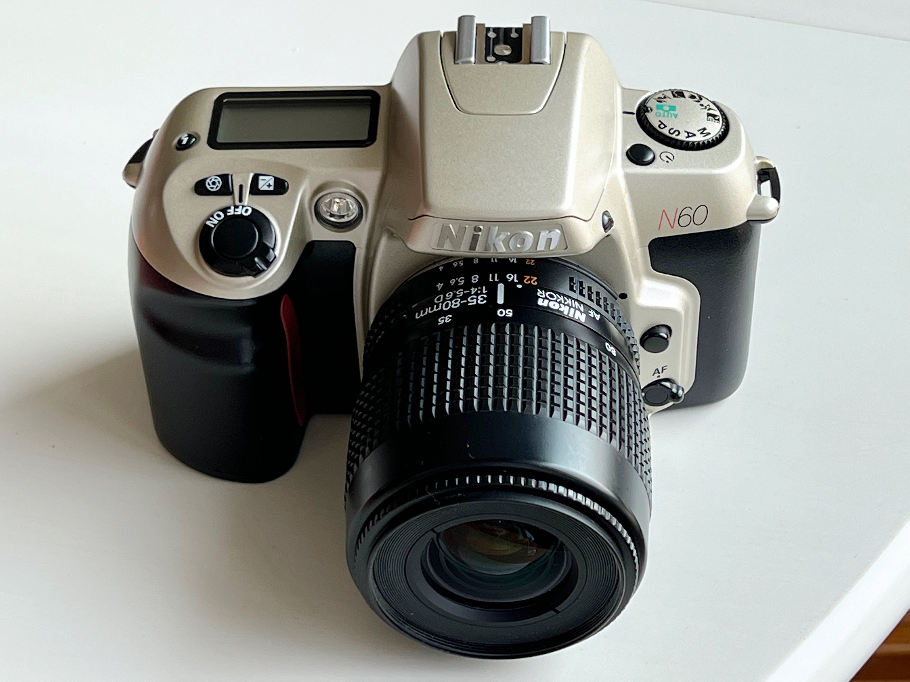 Nikon N60 Vintage Autofocus Film 35mm Camera W/nikkor AF 35-80mm Lens ...