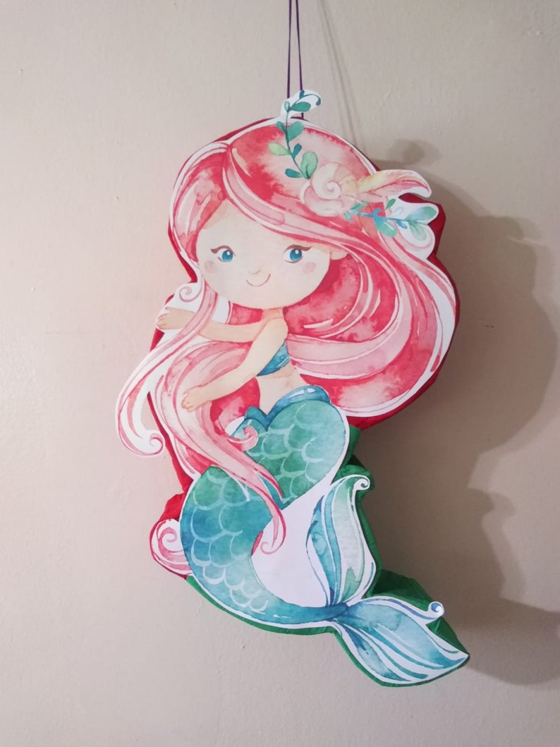 Mermaid Pinata Mermaid Birthday Party Mermaid Theme Mermaid - Etsy
