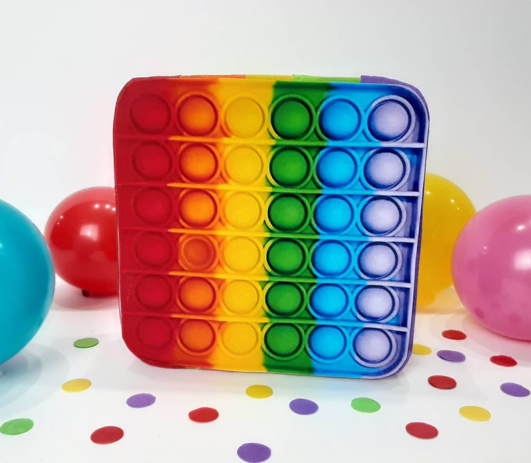 Handmade Pop It Pinata Printed Pop It Birthday Party Fidget Pop It ...