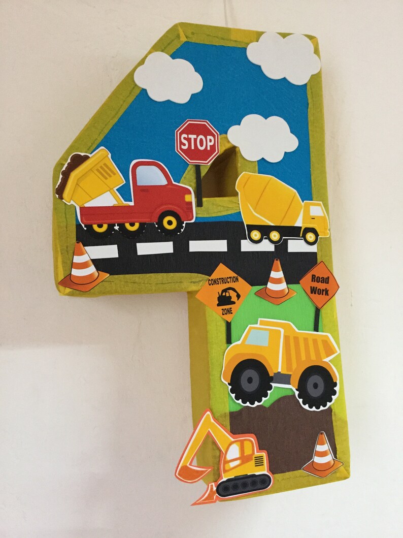 Construction Pinata Number Pinata Construction Birthday Party ...