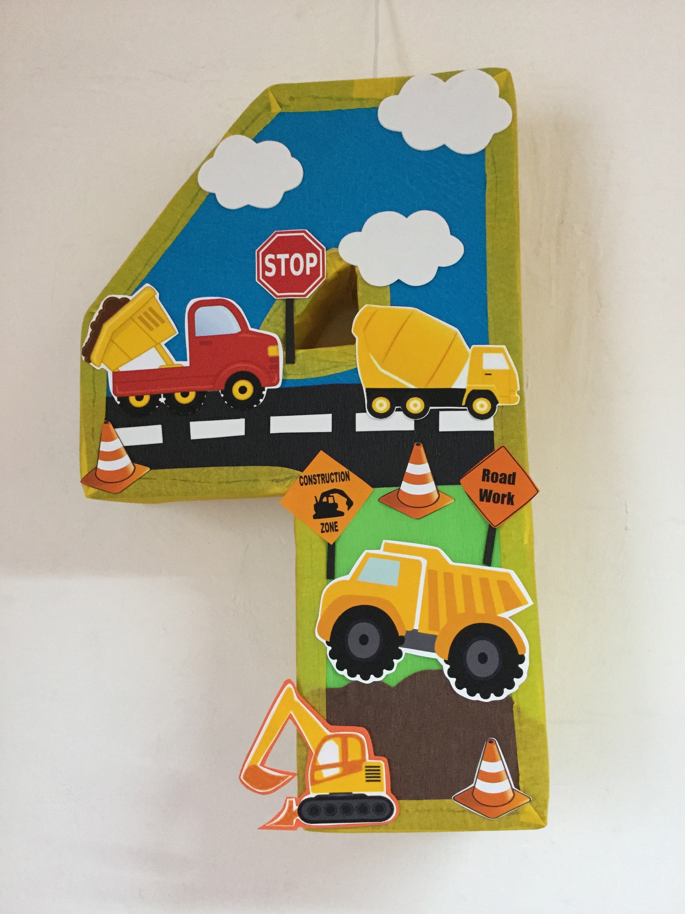 Construction Pinata Number Pinata Construction Birthday Party ...