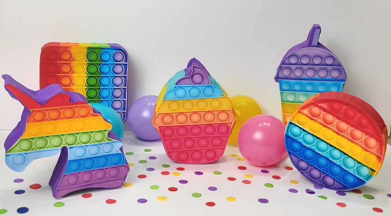 5 Pop It Mini Pinatas Pop It Mini Pinata Pop It Party Pop It Birthday ...