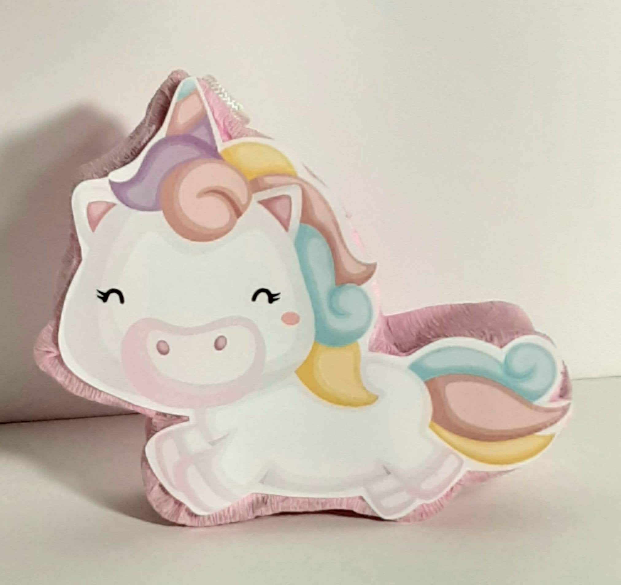 Unicorn Pinata Printed Unicorns Birthday Party Unicorns Pinatas Rainbow ...