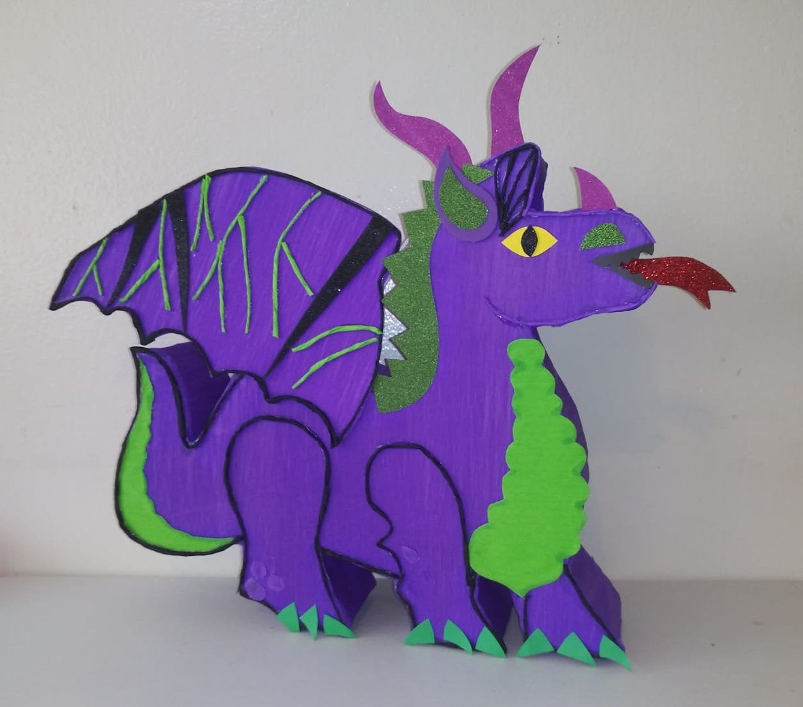 Dragon Pinata Purple Dragon Pinata Fairy Tales Birthday Party Castle ...
