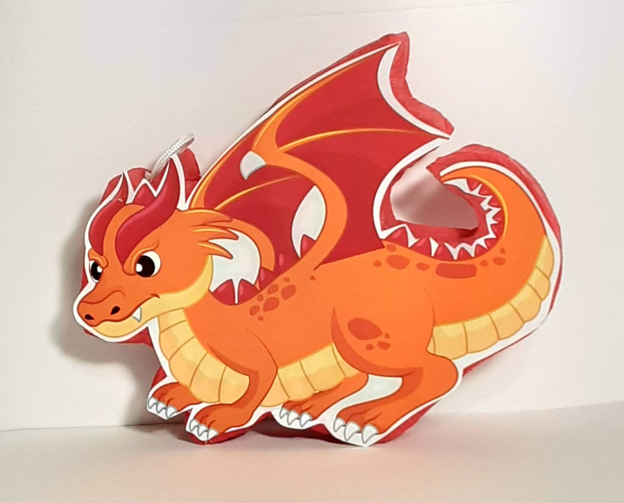 Dragon Pinata Printed Dragon Pinata Fairy Tales Birthday Party Castle ...