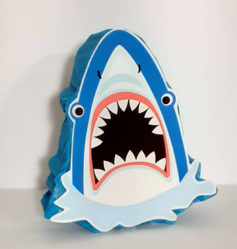 Shark Pinata Sharks Birthday Party Shark Theme Shark Pinata Shark Party ...