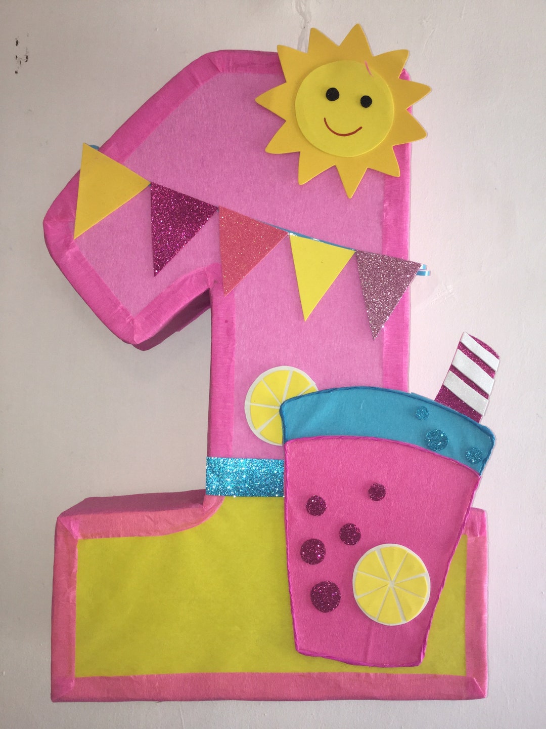 Pink Lemonade Pinata Lemonade Birthday Party Lemonade Party Supplies ...