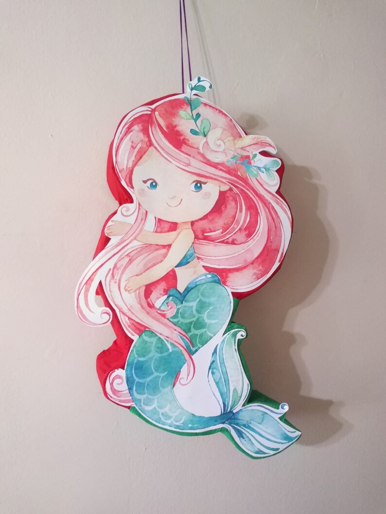 Mermaid Pinata Mermaid Birthday Party Mermaid Theme Mermaid - Etsy
