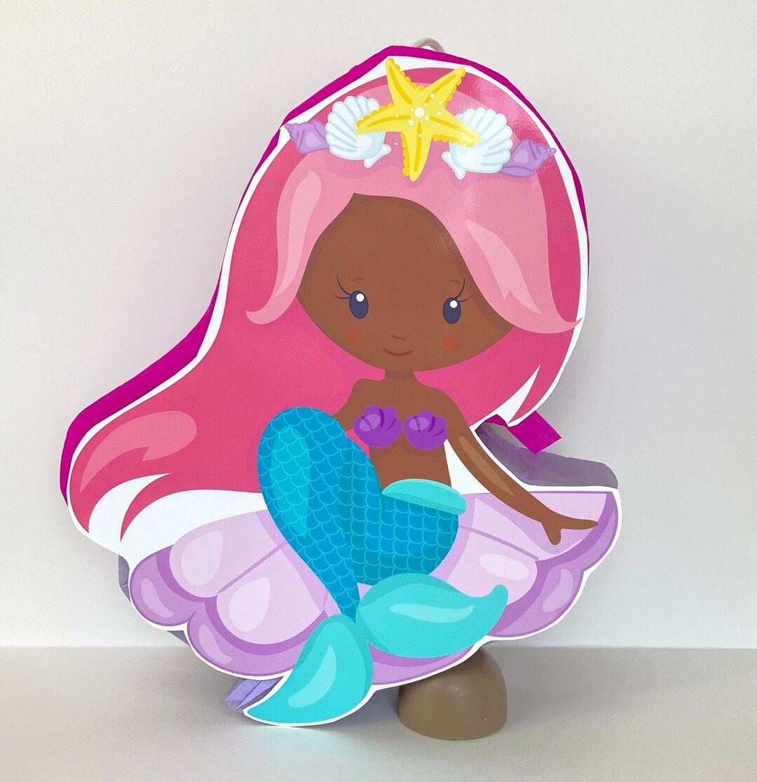 Mermaid Pinata African American Mermaid Birthday Party Mermaid Themed ...