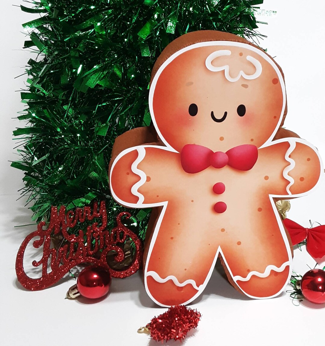 Gingerbread Pinata Ready to Ship Gingerbread Party Supplies Gingerbread ...