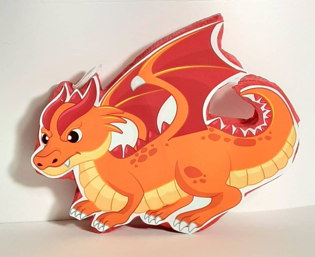 Dragon Pinata Printed Dragon Pinata Fairy Tales Birthday Party Castle ...