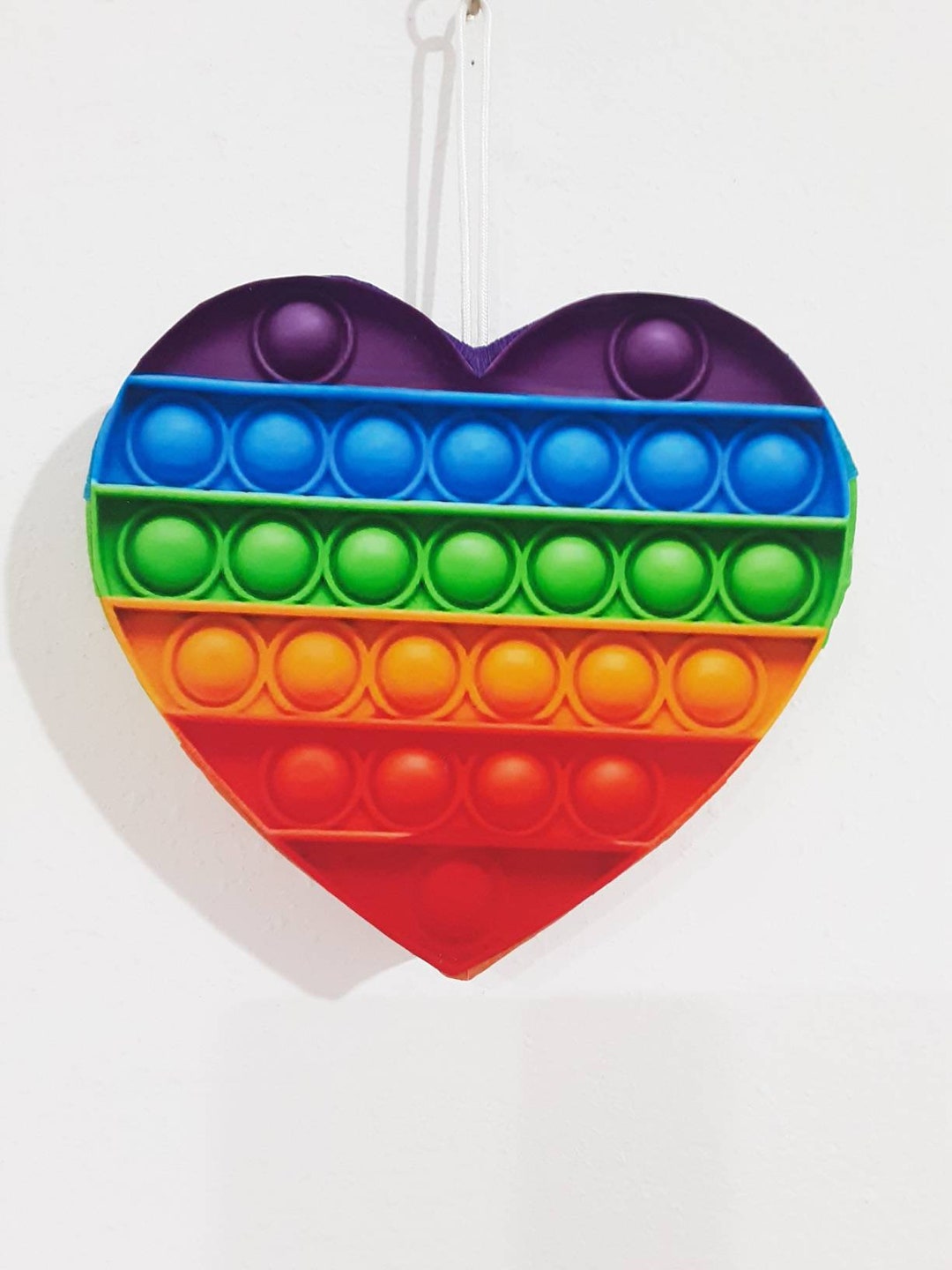 Heart Pop It Pinata Printed Pop It Birthday Party Fidget Pinata Popit ...