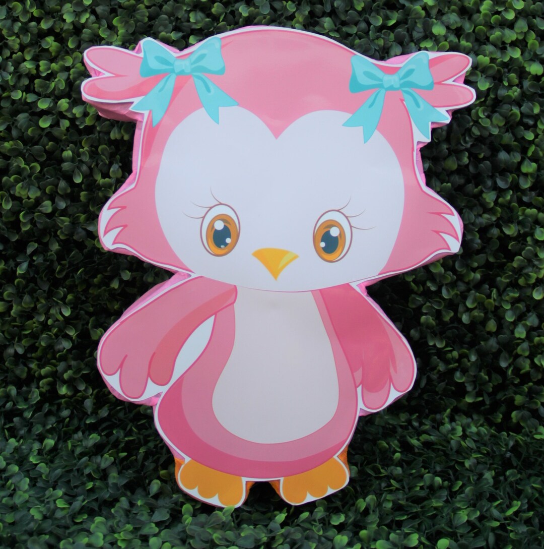 Owl Pink Pinata Cute Owl Pinata - Etsy