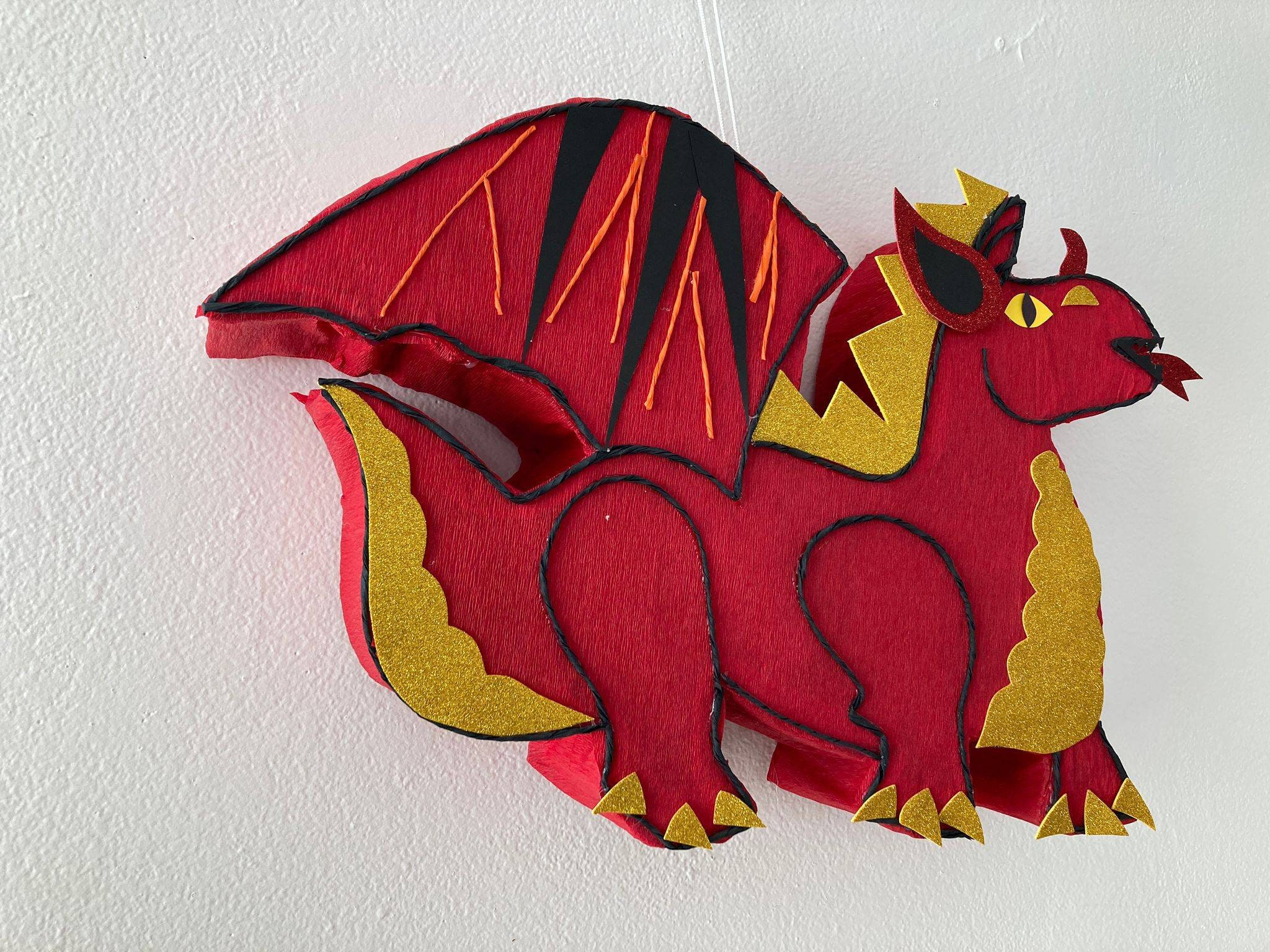 Dragon Pinata Red Dragon Pinata Fairy Tales Birthday Party Castle ...