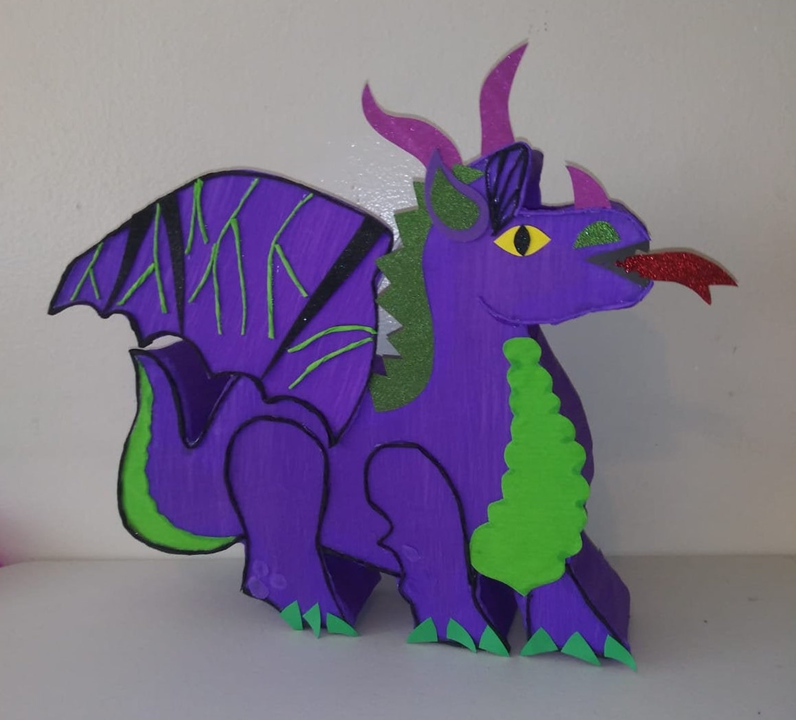 Dragon Pinata Purple Dragon Pinata Fairy Tales Birthday Party Castle ...