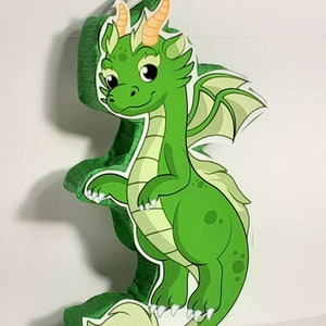 Dragon Pinata Printed Dragon Pinata Fairy Tales Birthday Party Castle ...