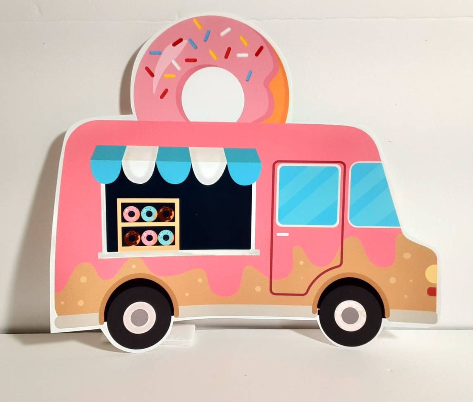 Donut Decorations Donut Car Standee Prop Ice Cream Prop Donut Backdrop ...