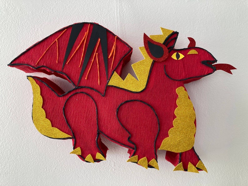 Dragon Pinata Red Dragon Pinata Fairy Tales Birthday Party Castle ...