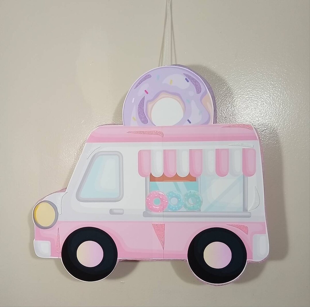 Donut Pinata Pastel Colors Donut Birthday Party Logo Pinata Donut Party ...