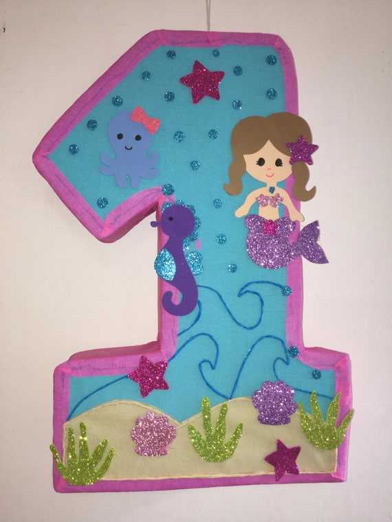 Mermaid Pinata Under the Sea Birthday Party Mermaid Party - Etsy