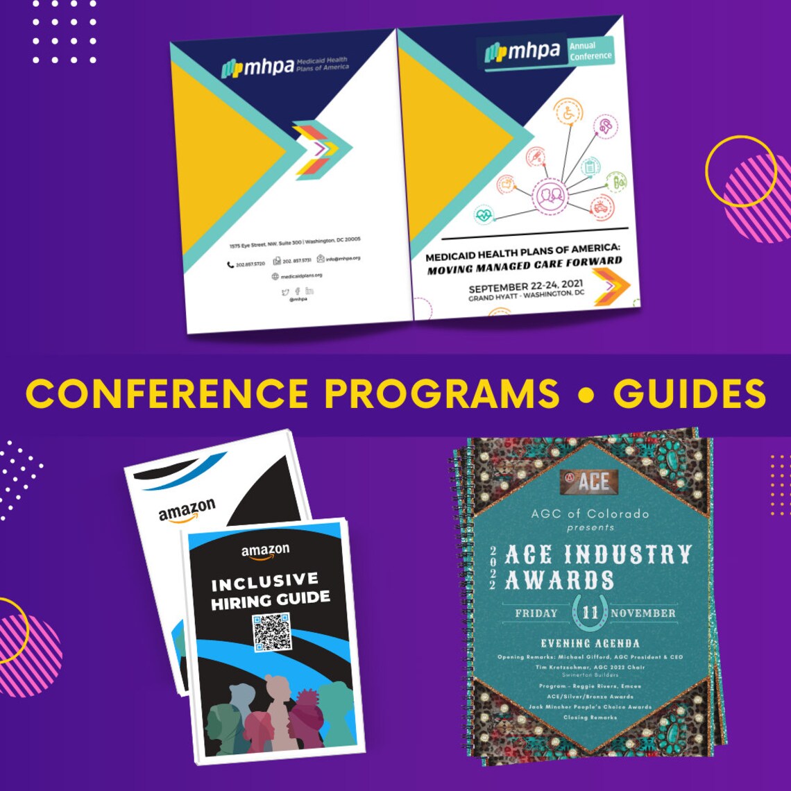 Custom Professional Graphic Design Service, Event Conference Program ...