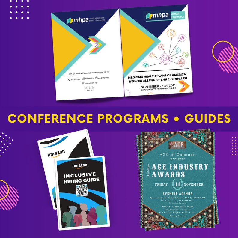 Custom Professional Graphic Design Service, Event Conference Program ...