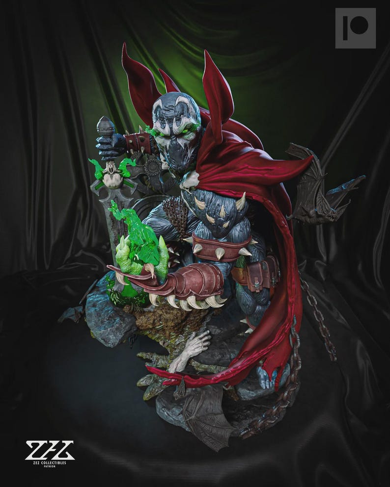 Spawn -fan Art,3d Printed, Unpainted Model Kit. 1/4 Scale - Etsy Canada