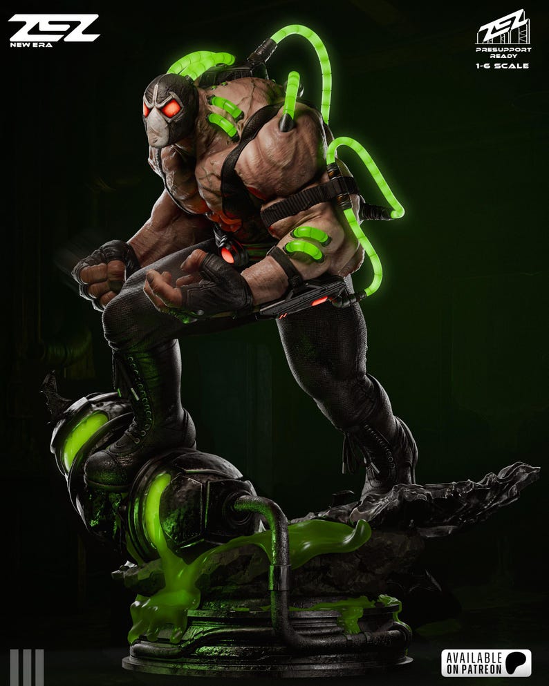 BANE -fan Art,. Unpainted 3D Model Kit 1/6 Scale - Etsy