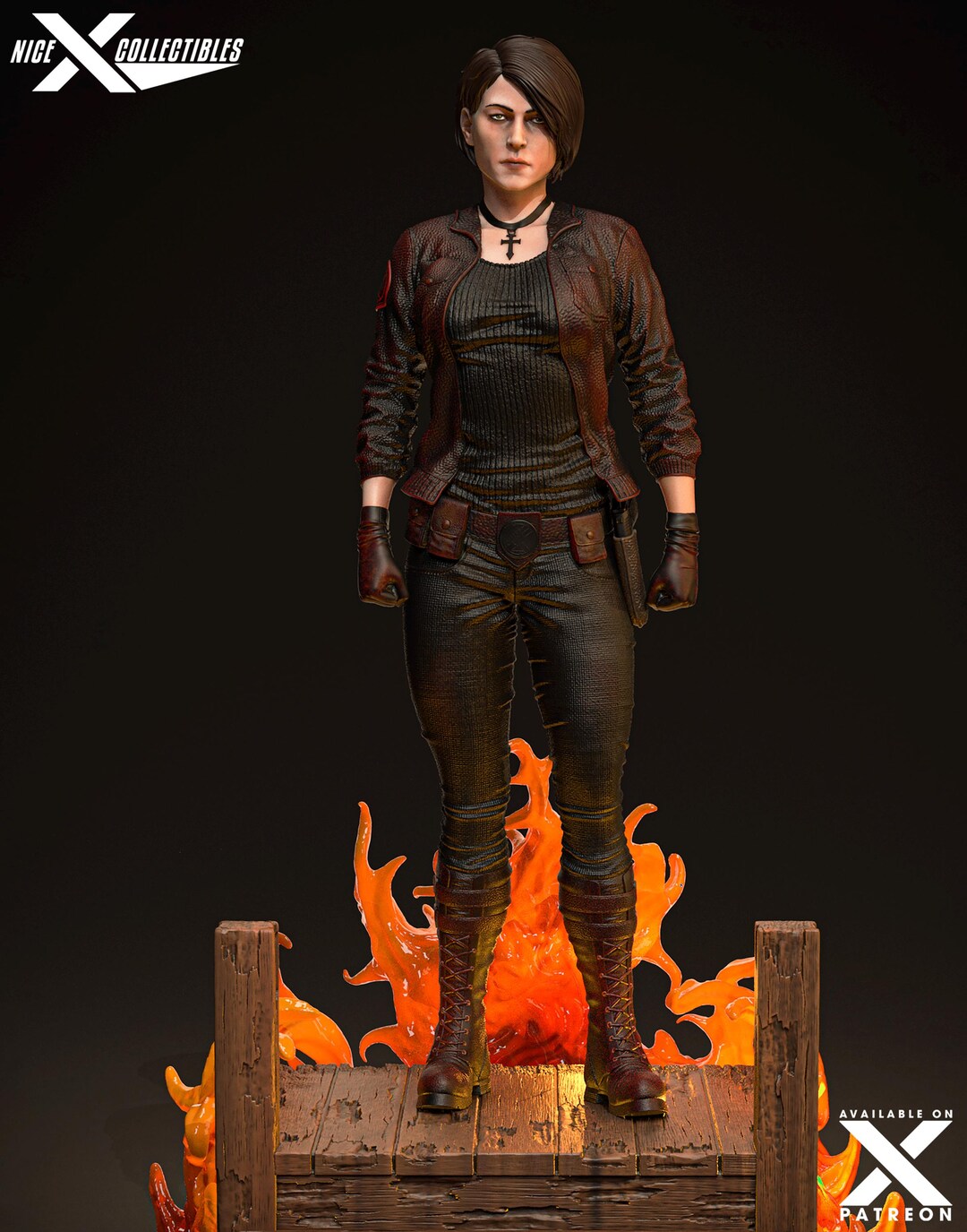 Liz Sherman (hellboy) Diorama – Fan Art Statue by Nice X Collectibles ...