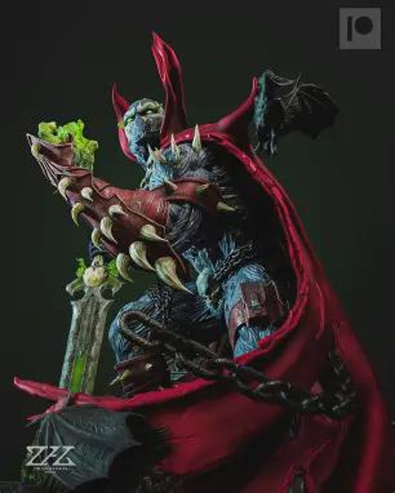 Spawn -fan Art,3d Printed, Unpainted Model Kit. 1/4 Scale - Etsy Canada